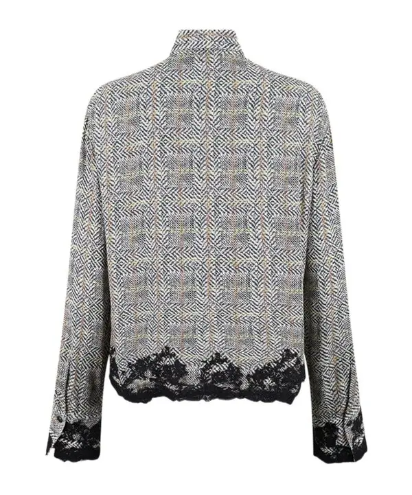 Ermanno Scervino Resca Lace Trim Printed Shirt