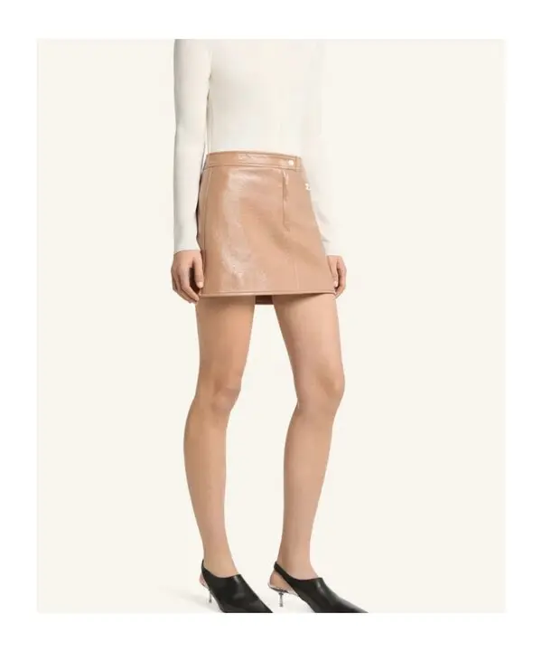 COURREGES Vinyl-effect Mini Skirt