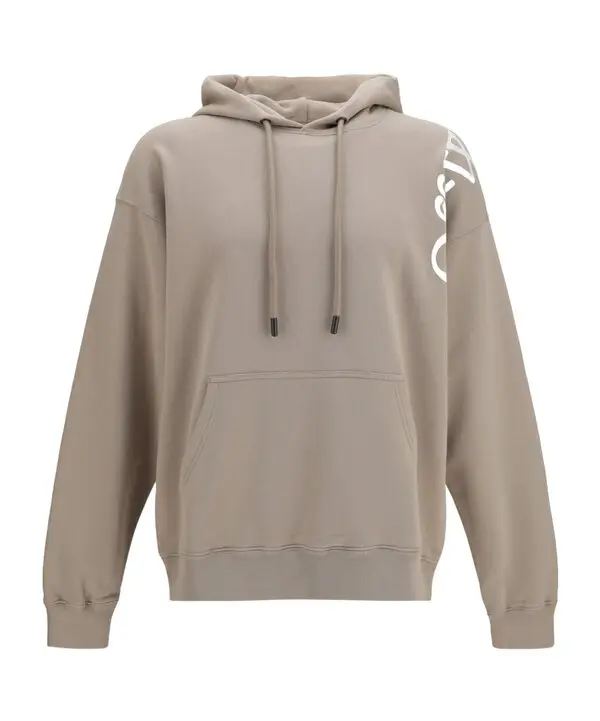 Off-White Drawstring Hooded Sweatshirt - No
