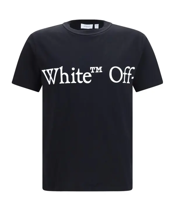 Off-White Bookish Scarf Logo-print T-shirt - Black