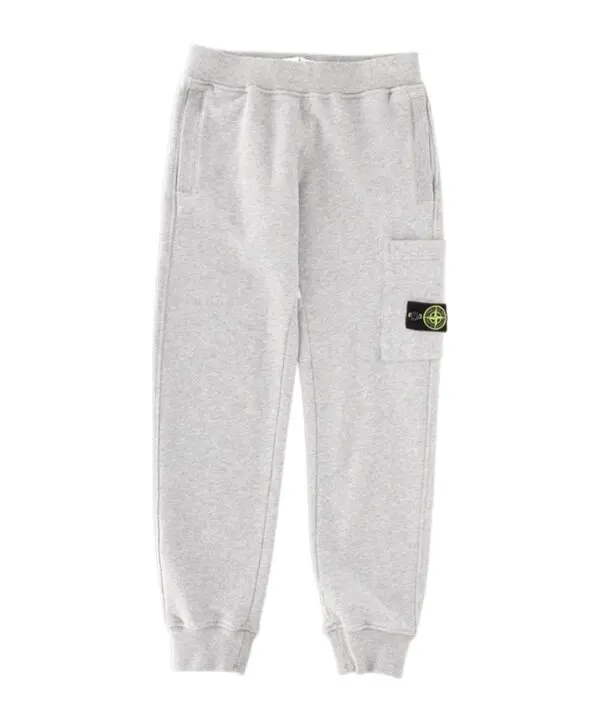 Stone Island Elastic Waist Jogger Pants With Side Pockets