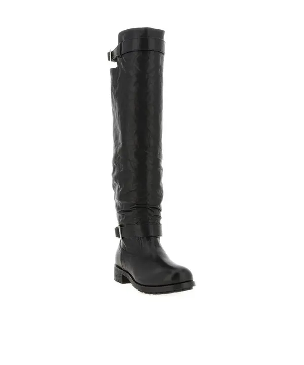 JIMMY CHOO Bikerkb Buckled Riding Boots