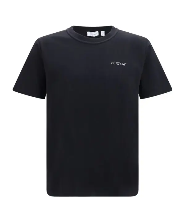 Off-White Small Bookish Logo-print T-shirt - Black