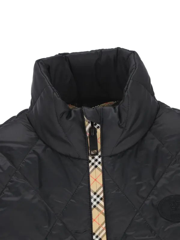 Burberry Check-trim Quilted Padded Vest