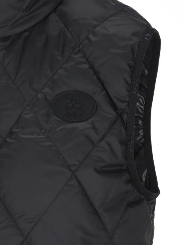 Burberry Check-trim Quilted Padded Vest