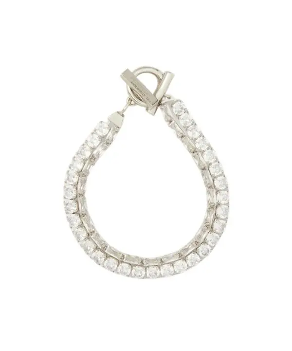 FERRAGAMO Crystal Tennis Bracelet - Silver