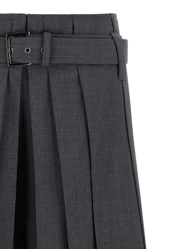 Brunello Cucinelli Pleated Belted Wide-leg Shorts