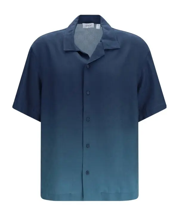 Off-White Short-sleeved Shirt - Blue