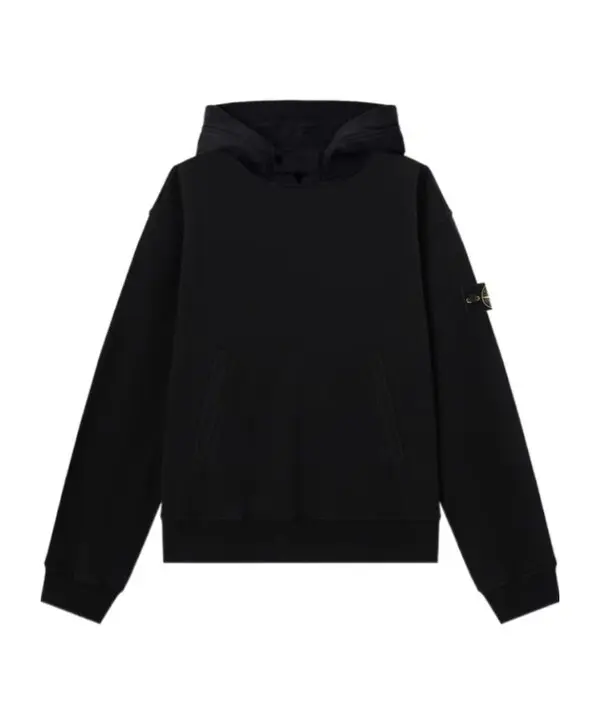 Stone Island Logo Patch Pouch Pocket Hoodie