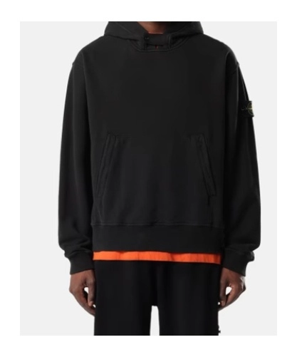 Stone Island Logo Patch Pouch Pocket Hoodie