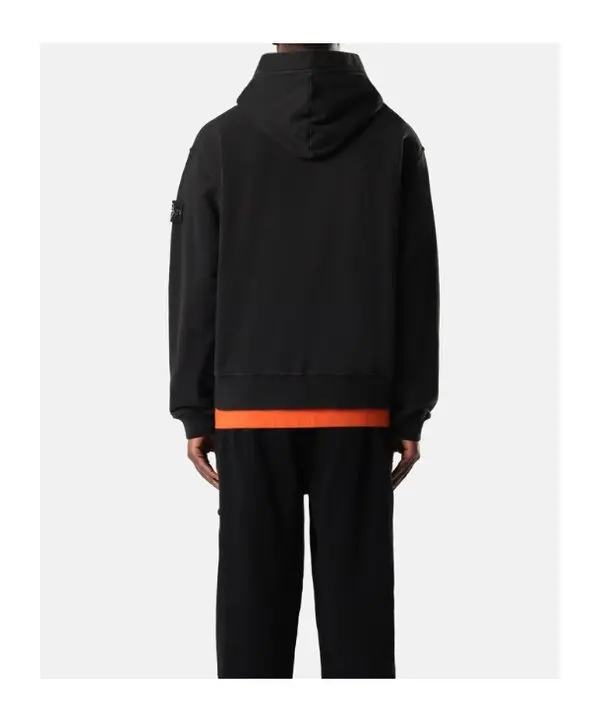 Stone Island Logo Patch Pouch Pocket Hoodie