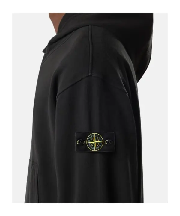 Stone Island Logo Patch Pouch Pocket Hoodie