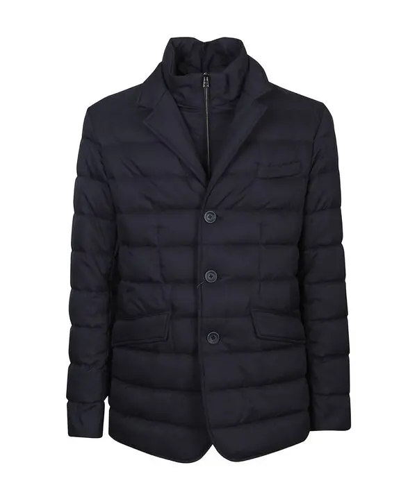 Herno Layered-effect Quilted Down Jacket