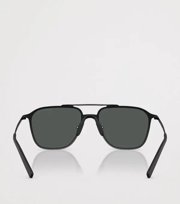 Giorgio Armani Metal Aviator Sunglasses
