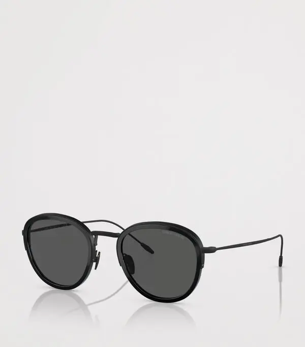 Giorgio Armani Metal Round Sunglasses