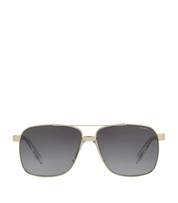 Versace Steel Square Sunglasses
