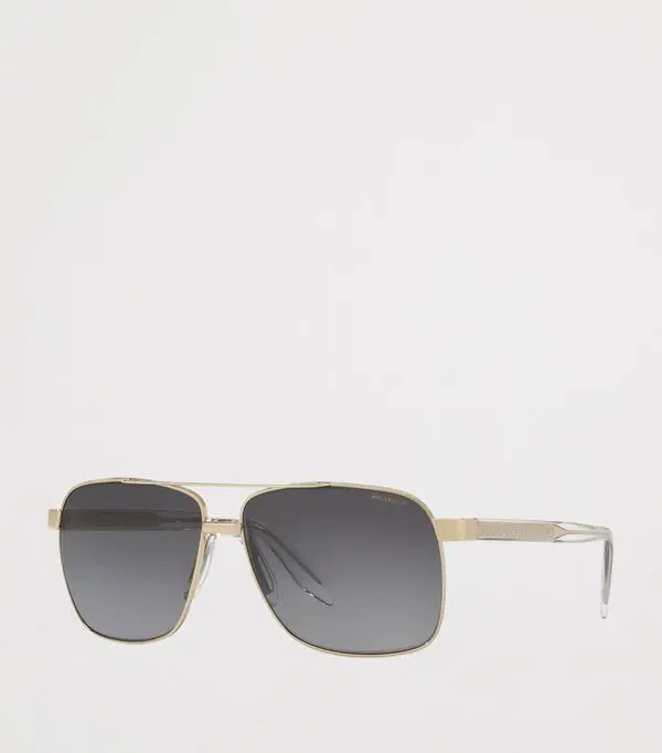 Versace Steel Square Sunglasses