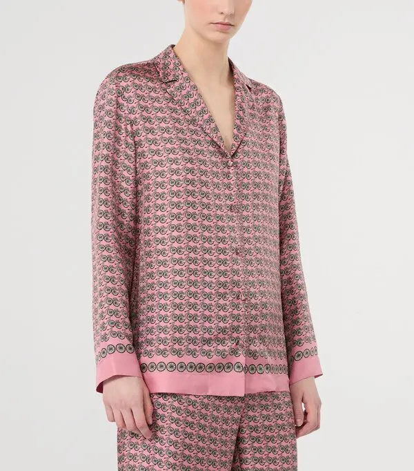 Max Mara Silk Printed Shirt