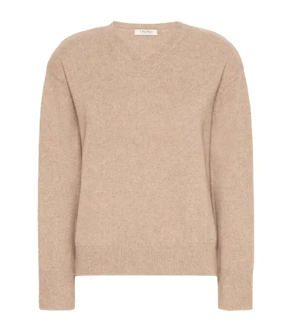 Max Mara Cashmere V-neck Sweater - Brown