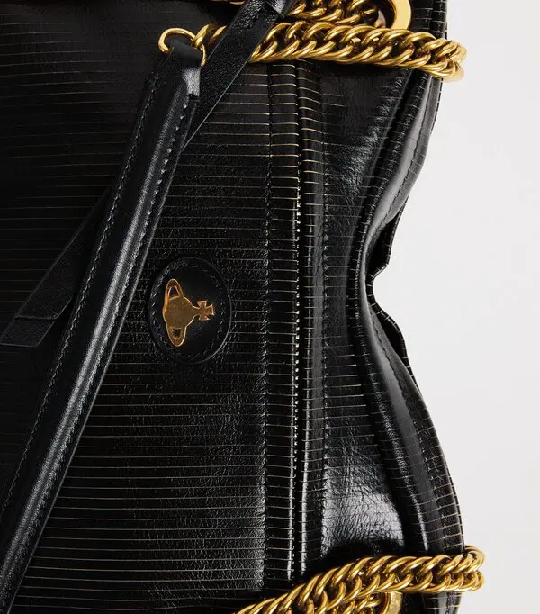 VIVIENNE WESTWOOD Medium Leather Shoulder Bag