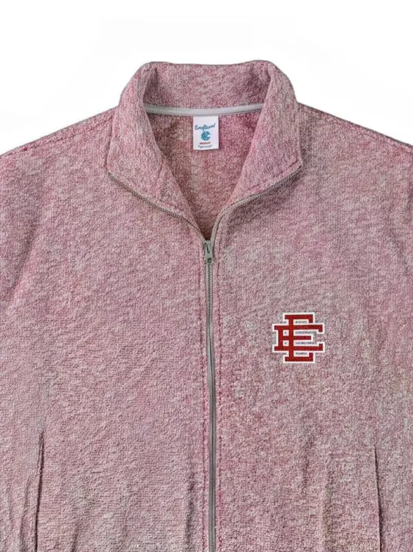 ERIC EMANUEL Bouclé Logo-embroidered Sweatshirt - Pink