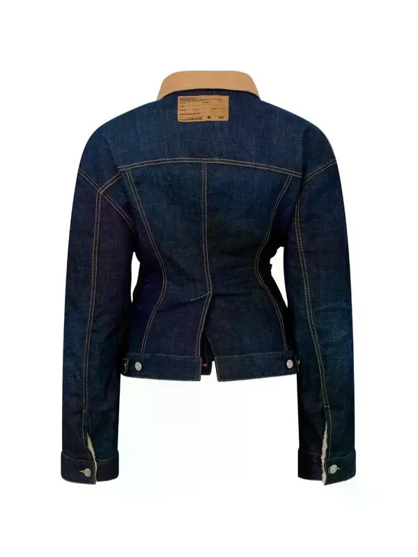 Dsquared2 Dark Urban Wrap Oversized Jean Jacket