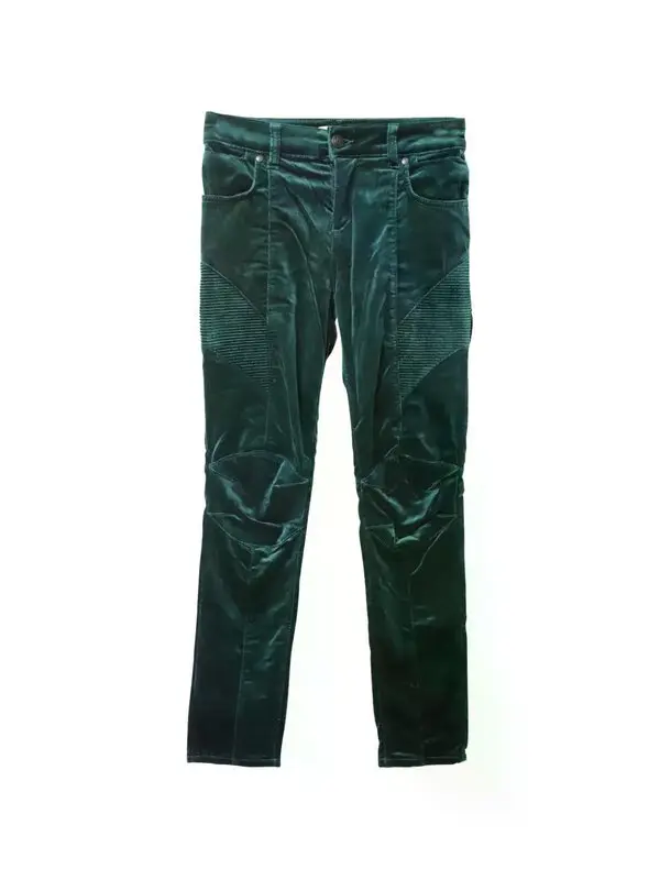 Pierre Balmain Velvet Slim-fit Trousers