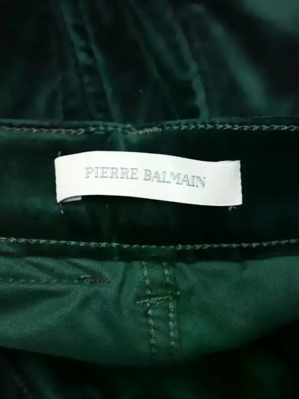 Pierre Balmain Velvet Slim-fit Trousers