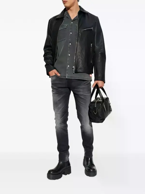 DIESEL® D-nabil-p Bowling Short-sleeve Denim Shirt