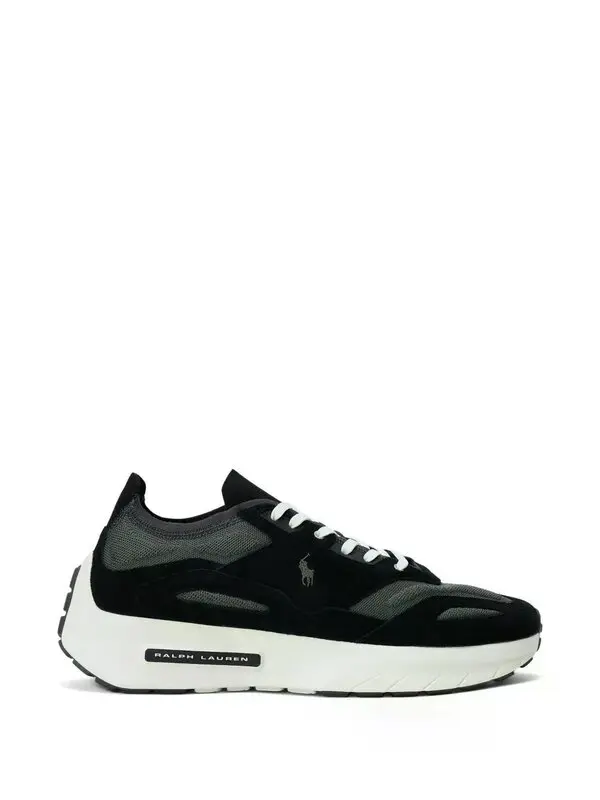 Polo Ralph Lauren Boerum Suede Panelled Sneakers - Black