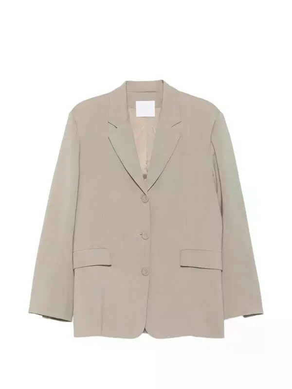 Sú Single-breasted Notched-lapels Blazer - Neutrals