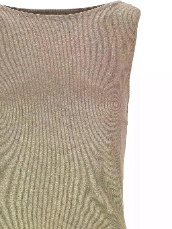 Majestic Filatures Ribbed-knit Boat-neck Top