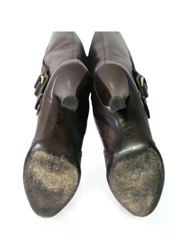 Celine Buckled Leather Boots