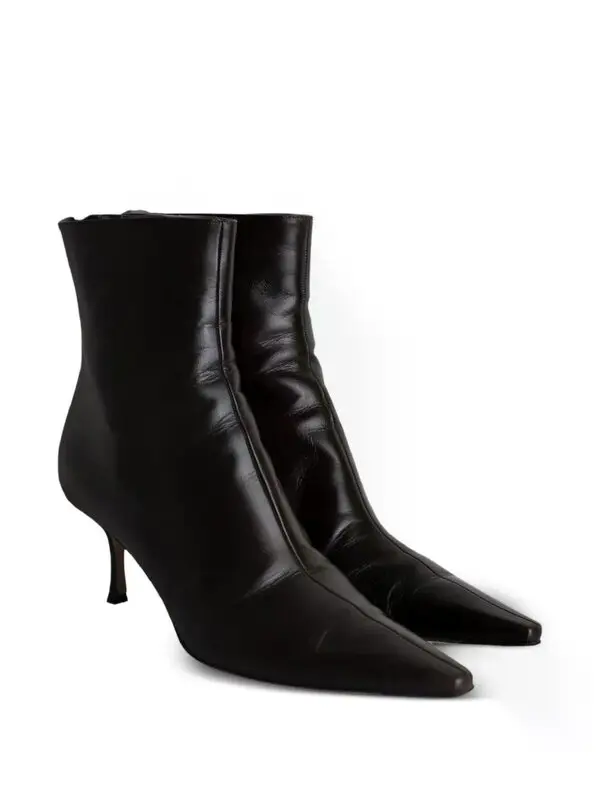 JIMMY CHOO Pointed Toe Stiletto Heel Ankle Boots