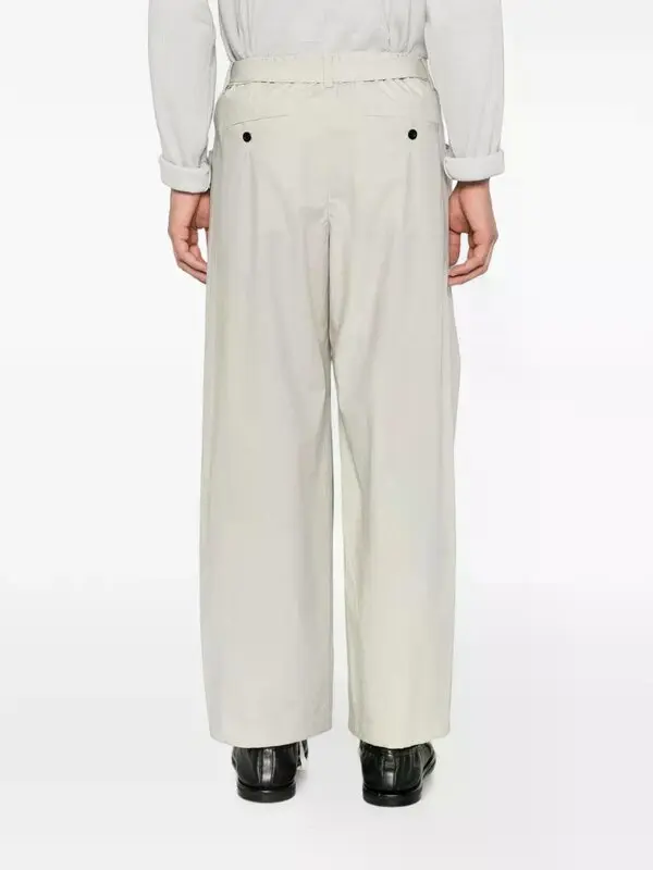 Sacai Belted Pleated Trousers