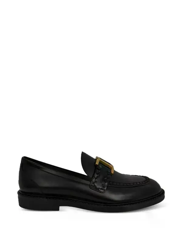 Chloé Marcie Embellished Loafers - Black