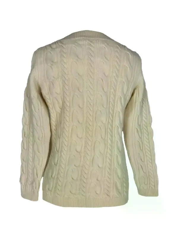 Max Mara Boat Neck Cable-knit Sweater