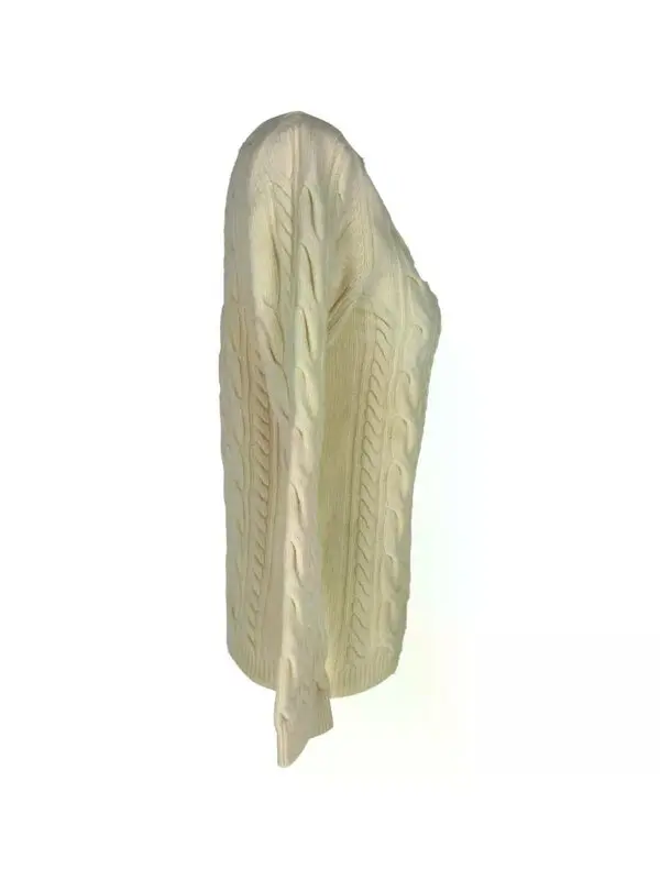 Max Mara Boat Neck Cable-knit Sweater