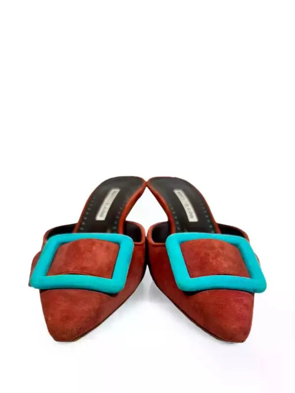 Manolo Blahnik 2020s Buckle Mules