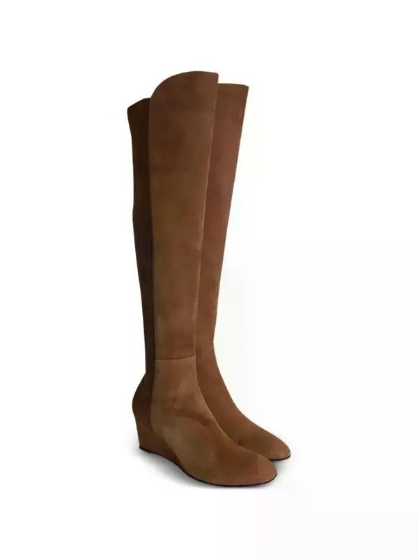 STUART WEITZMAN Blaire Wedge Knee-high Boots - Neutrals