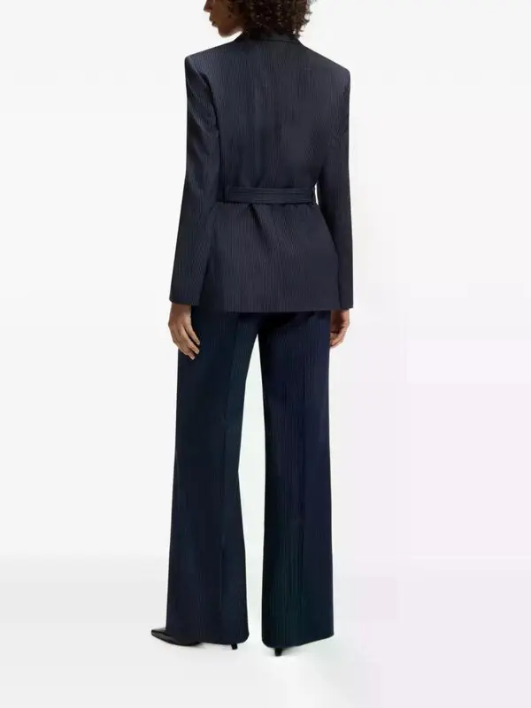 Hugo Pinstripe Belted Blazer