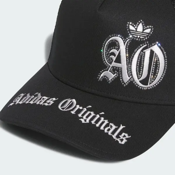 Adidas Rhinestone Trucker Cap - Black