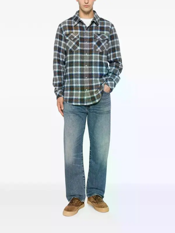 GOD'S TRUE CASHMERE Tartan-pattern Overshirt