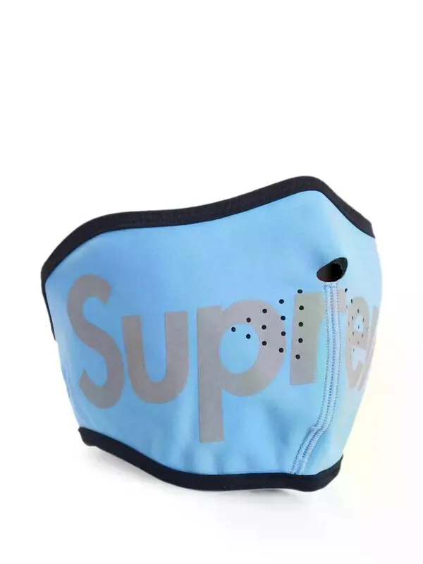 Supreme Windstopper Logo-print Facemask - Blue
