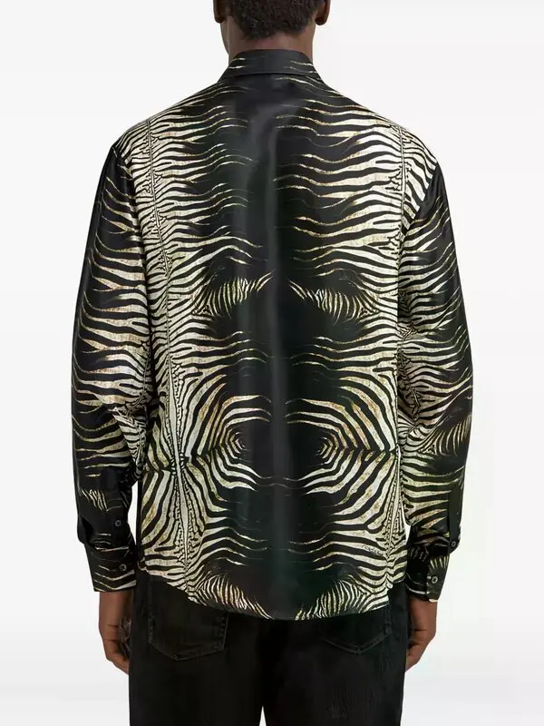 Roberto Cavalli Print Silk Shirt
