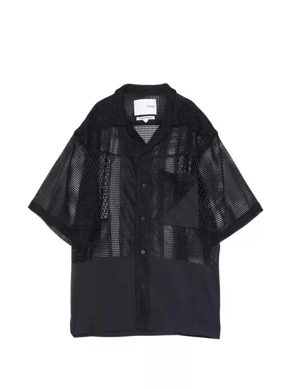 YOSHIOKUBO Patchwork Mesh Shirt