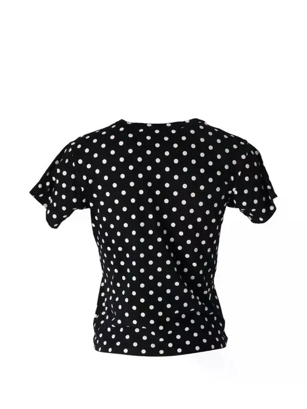 Comme Des Garçons Play Polka-dot Heart-patch T-shirt