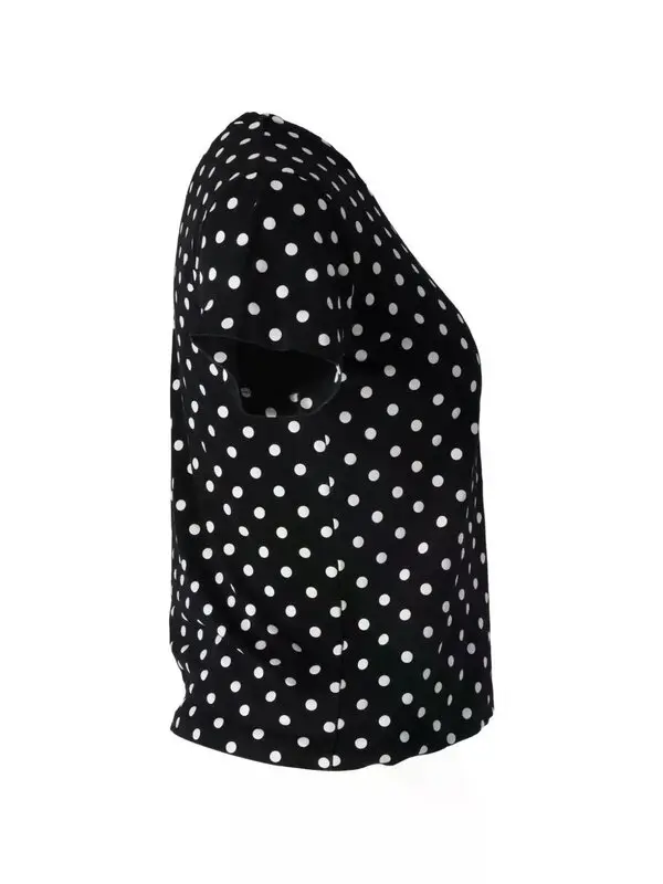 Comme Des Garçons Play Polka-dot Heart-patch T-shirt