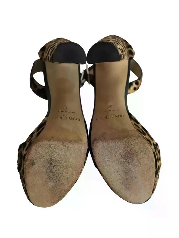 JIMMY CHOO Holly Animal-print Platform Sandals