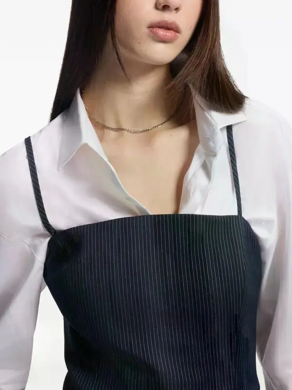Hugo Pinstripe-pattern Peplum Top